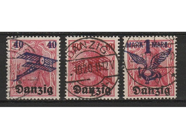 Danzig - 1920 - Flugpost, Airmail