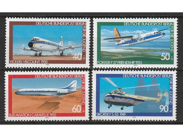 Berlin - 1980 - Aviation - MNH