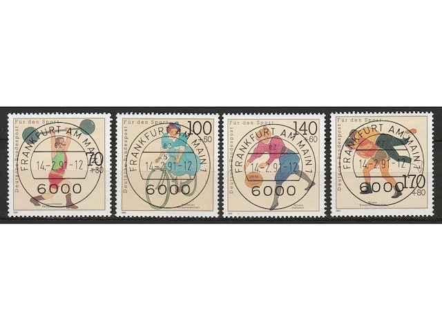 Deutsche Bundespost -Für den Sport - Sports Aid - 1991