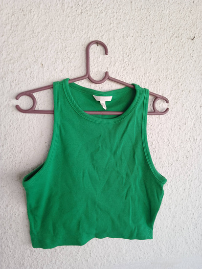 Zeleni crop top