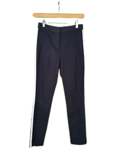 *ZARA,CRNE PANTALONE SA BELOM TRAKOM SA STRANE*