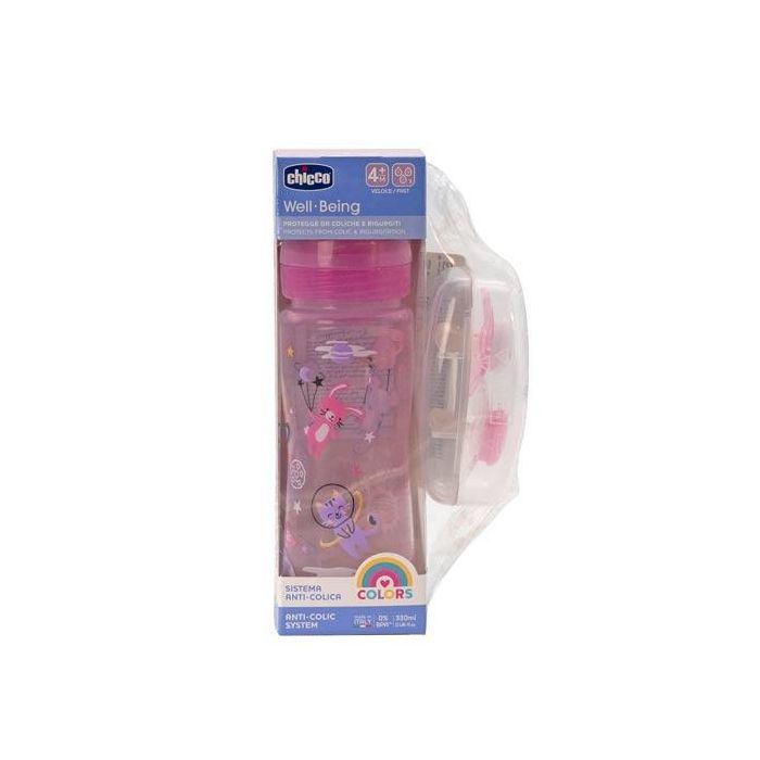 CHICCO WB PP FLAŠICA 330ML ROZE+CHICCO LIGHT LAŽA
