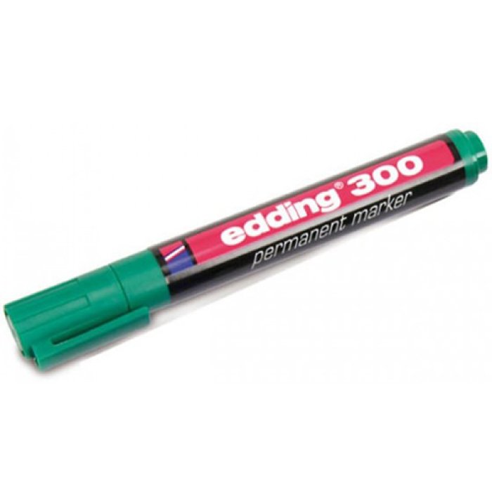 Marker permanentni Edding E-300, zeleni