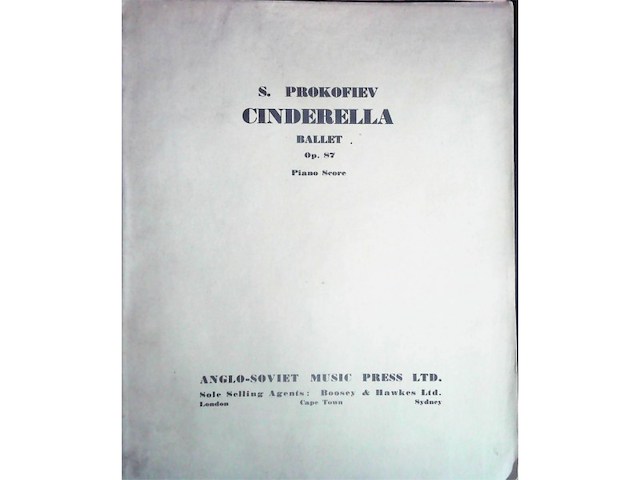 S. Prokofiev ➡️ Cinderella ➡️ Ballet ➡️ Op.87 ➡️retka