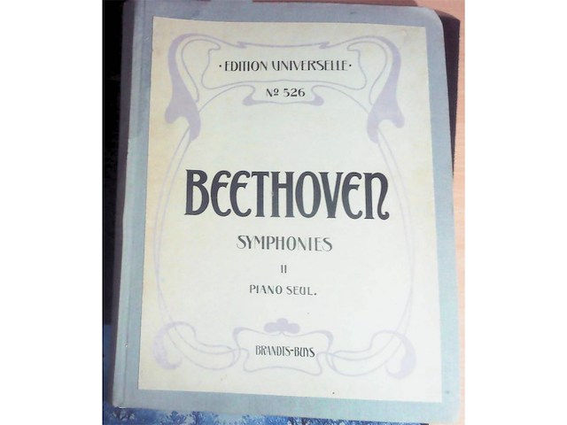 Bethoveen Symphonies ➡️ II ➡️ Piano Seul ➡️ 1926g