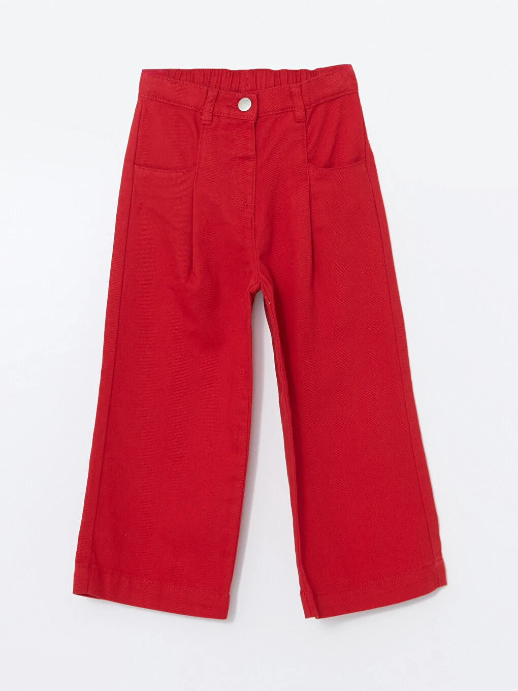 LCW Kids Pantalone Od Kepera Sa Elastičnim Strukom Za Devojčice