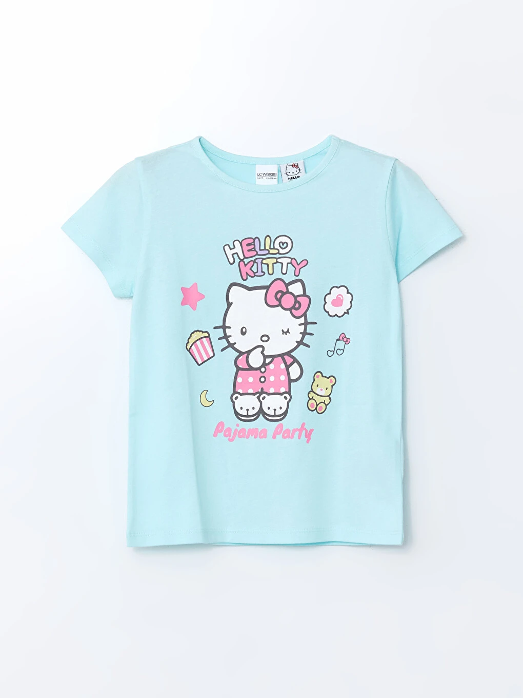 LCW Kids Hello Kitty Štampana Majica I Šorts Za Devojčice - 2 Komada