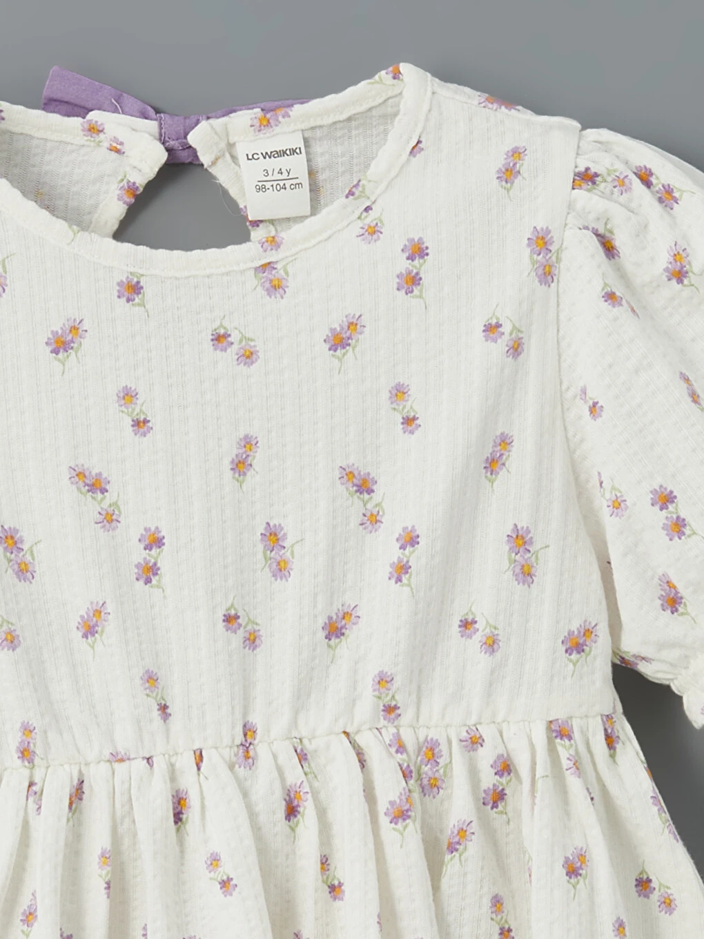 LCW Kids Haljina Sa Cvetnim Printom I Naborima Za Devojčice