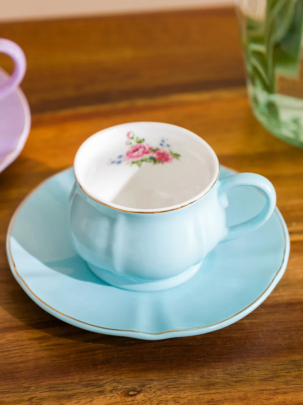 LCW HOME Cvetni Porcelanski Set Šoljica Za Kafu Za 2 Osobe 90 Ml