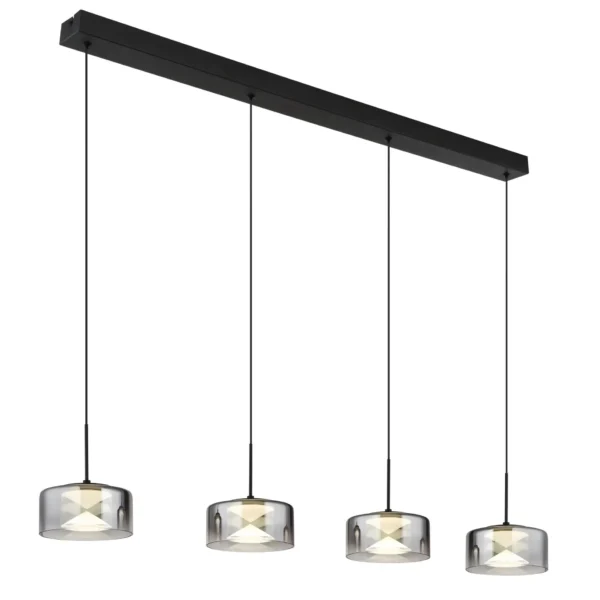 Lusteri i Visilice | Globo Belinda 16024-4 – Crna
