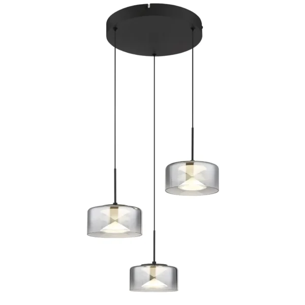 Lusteri i Visilice | Globo Belinda 16024-3 – Crna