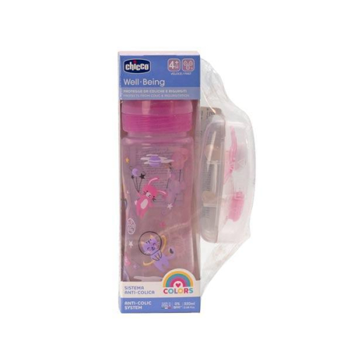 CHICCO WB PP FLAŠICA 330ML ROZE+CHICCO LIGHT LAŽA
