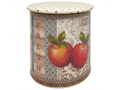 MET. KUTIJA ZA KEKS "APPLES" R17XH17CM