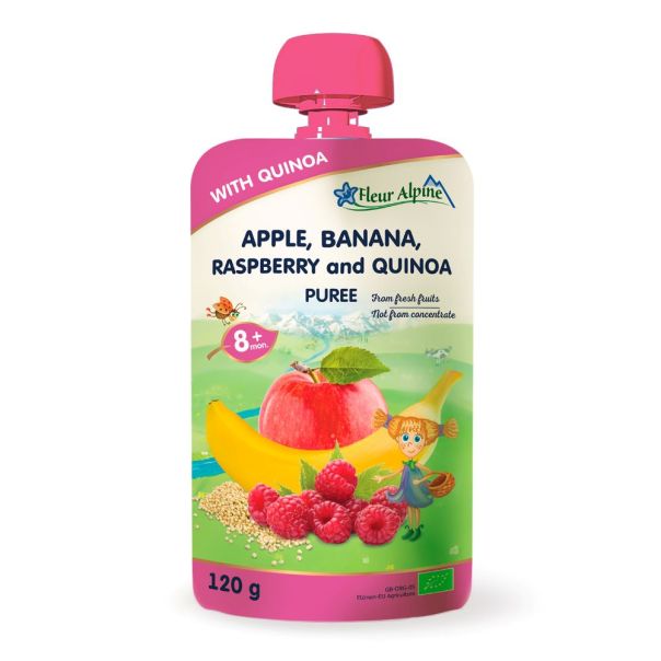 Fleur Alpine organski pire sa malinom i kinoom 8+, 120 g