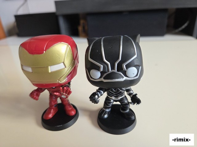 Funko - Irron man + Black panter