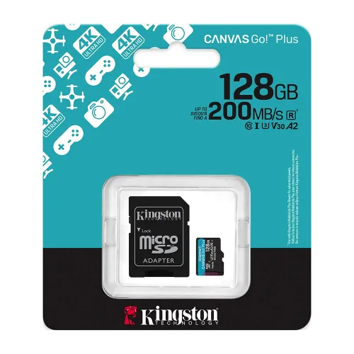 Memorijska kartica Kingston CanvasGo!Plus Micro SD 128GB + ad. 170/MBs 4k SDCG4/128GB (MS)