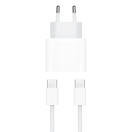 Kucni punjac za iPhone 15/16 PD Fast charger 35W Type C na Type C beli HQ (MS)