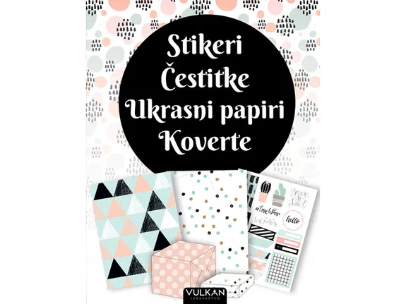 Stikeri, čestitke, ukrasni papir, koverte -