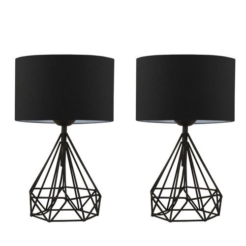 Opviq AYD-2974 Black Table Lamp Set (2 Pieces)- OŠTEĆENO