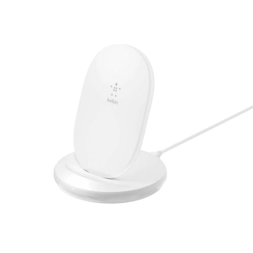 Belkin Boost Charge bežični stoni punjač sa kablom i adapterom 15W, Beli