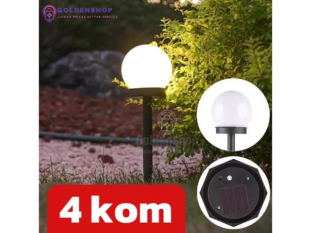 Solarne lampe za dvorište i baštu 4 komada