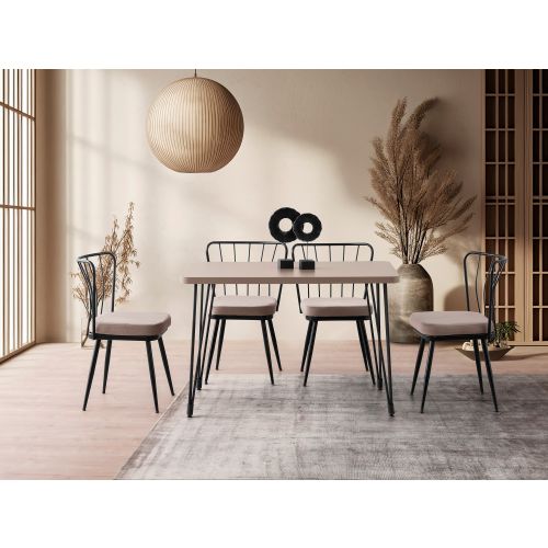 Lagos - 1420 Light Mocha Dining Table