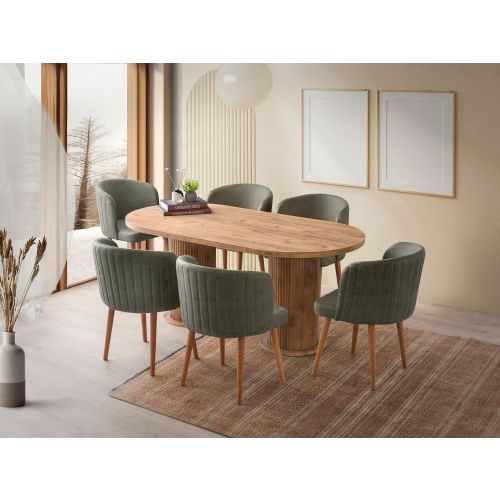 Milas - 2991 Walnut Dining Table