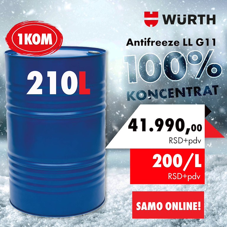 Antifreeze LL G11, 210 litara