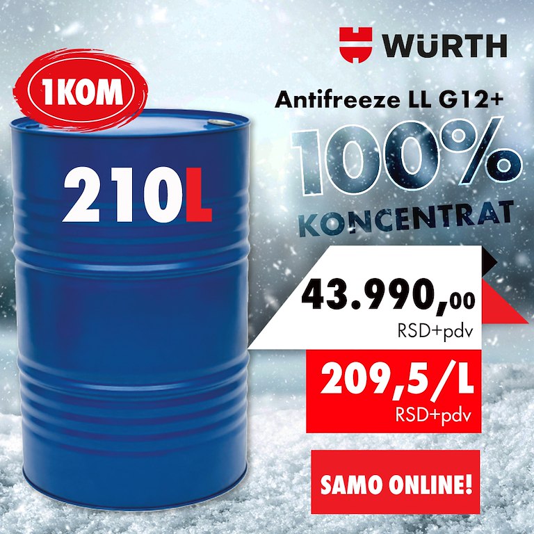 Antifreeze LL G12+, 210 litara