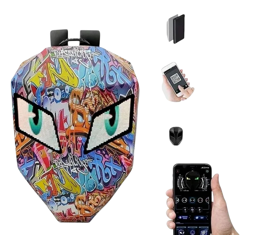 LED Ranac Vodootporni za motor bicikl šareni torba kaciga Hiphop