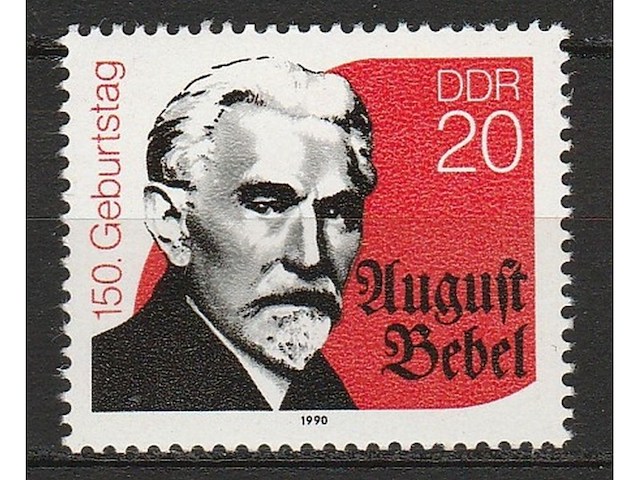 DDR - 1990 - August Bebel - MNH