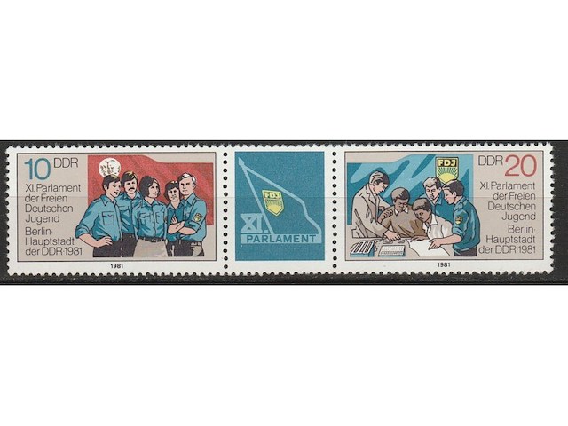 DDR - 1981 - Parliament of the FDJ - MNH