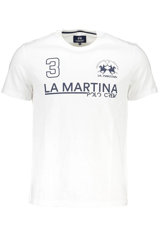 LA MARTINA Muška majica XMR310-JS206_BIANCO_00001, Bela