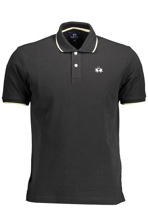 LA MARTINA Muška polo majica BPMP04-PK031_NERO_09999, Crna