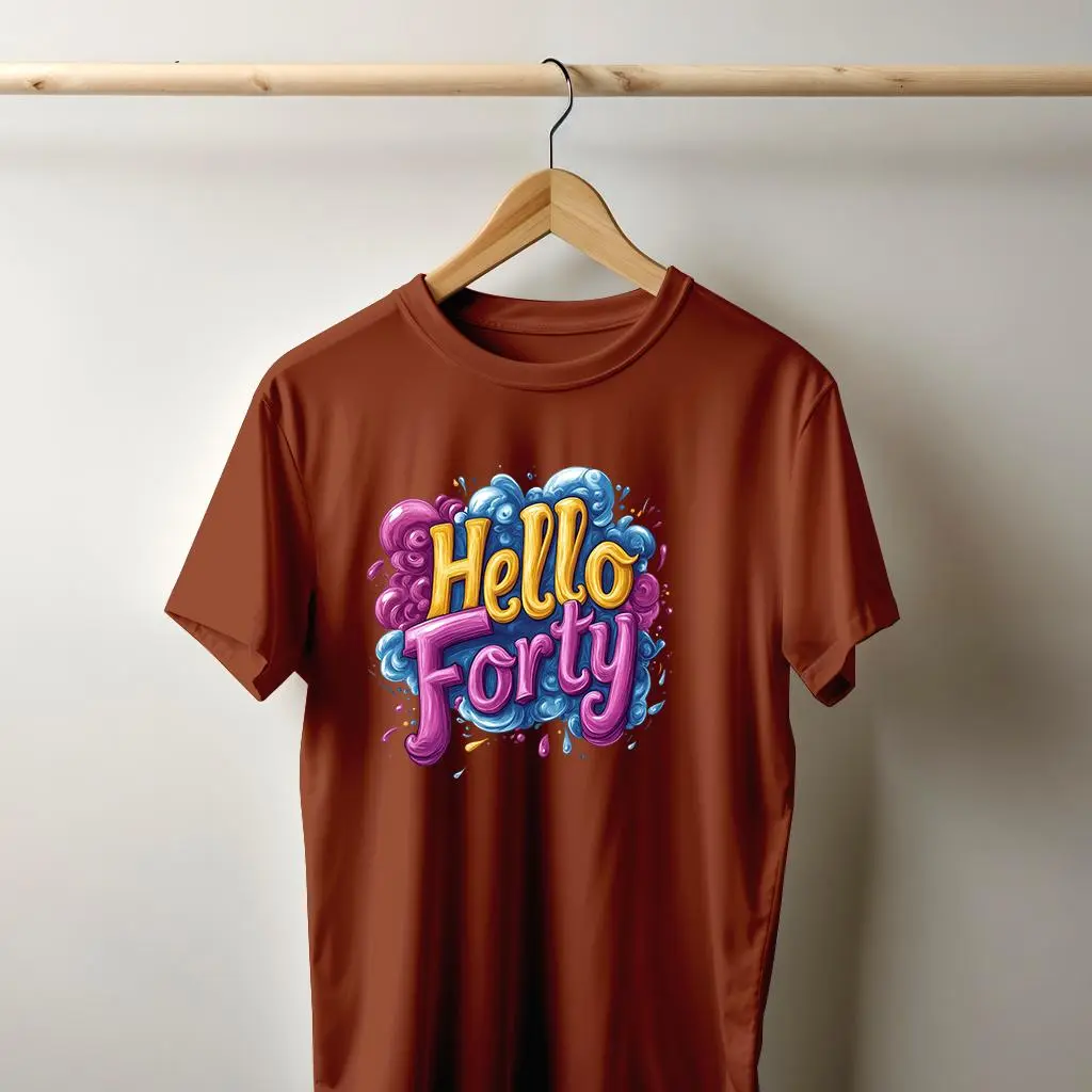 Camiseta Majica sa štampanim printom Cam 903, Muška, Terakota