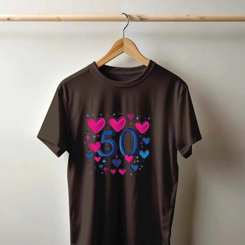 Camiseta Majica sa štampanim printom Cam 905, Muška, Čokolada