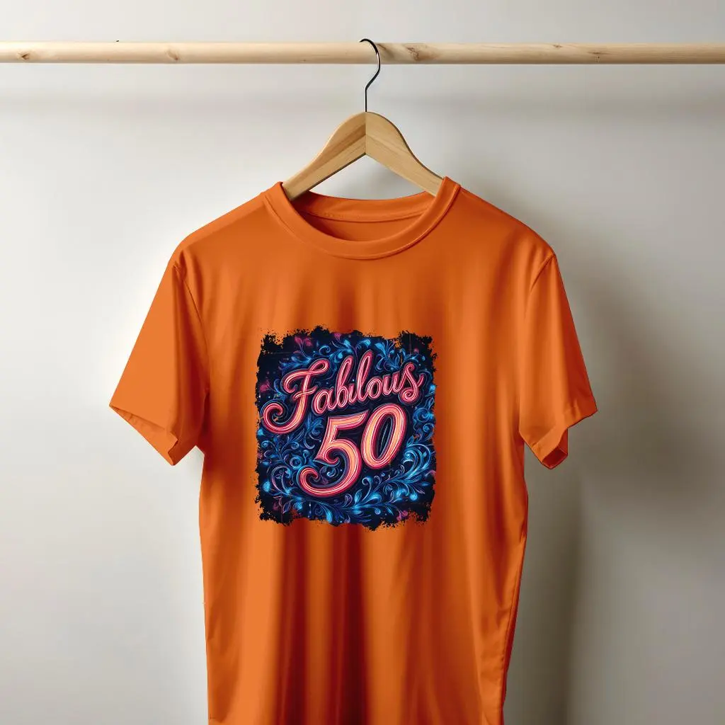 Camiseta Majica sa štampanim printom Cam 908, Muška, Narandžasta