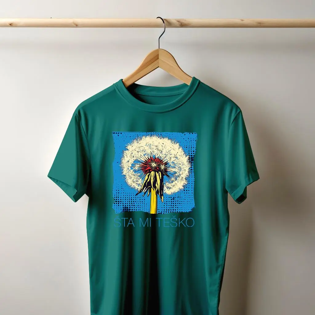 Camiseta Majica sa štampanim printom Cam 966A, Muška, Bambus