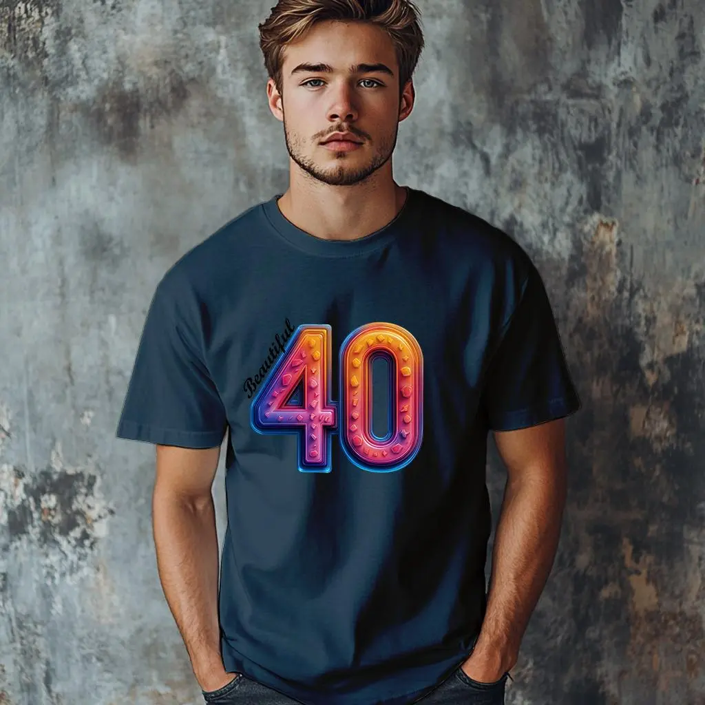 Camiseta Majica sa štampanim printom Cam 902, Muška, Teget