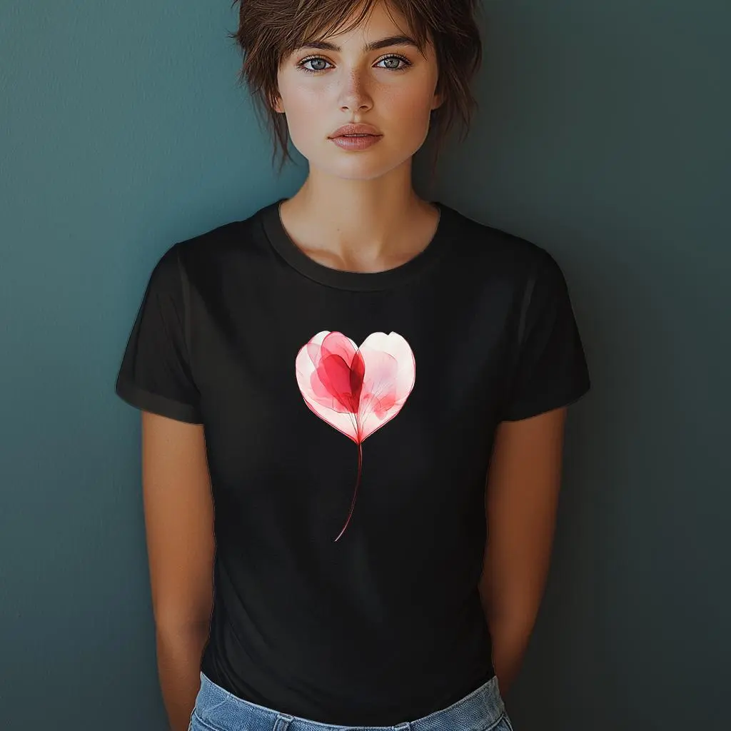 Camiseta Majica sa štampanim printom Cam 874, Ženska, Crna