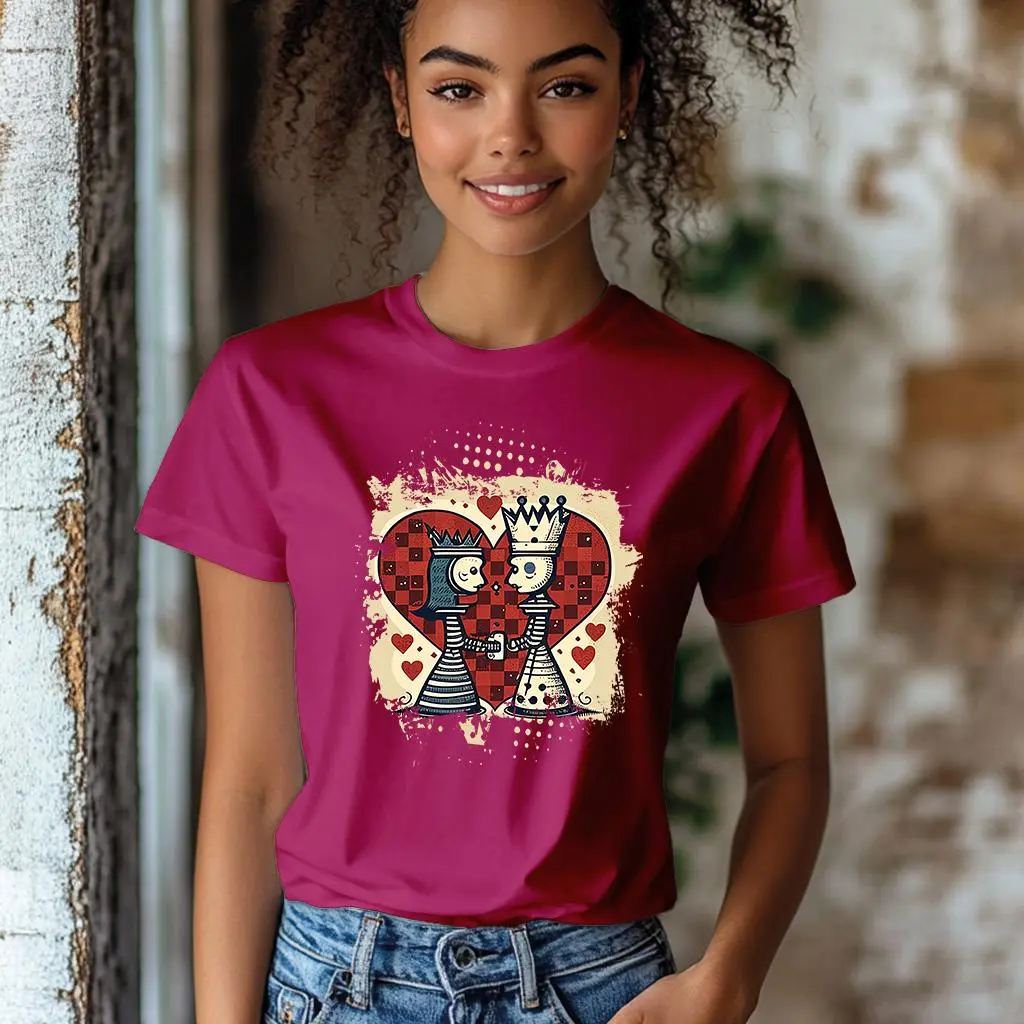 Camiseta Majica sa štampanim printom Cam 877, Ženska, Ružičasta
