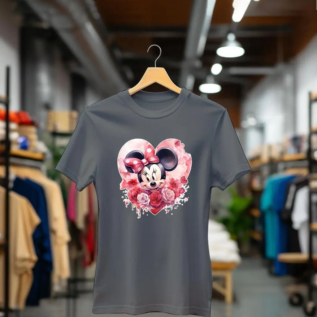 Camiseta Majica sa štampanim printom Cam 882, Ženska, Tamnosiva