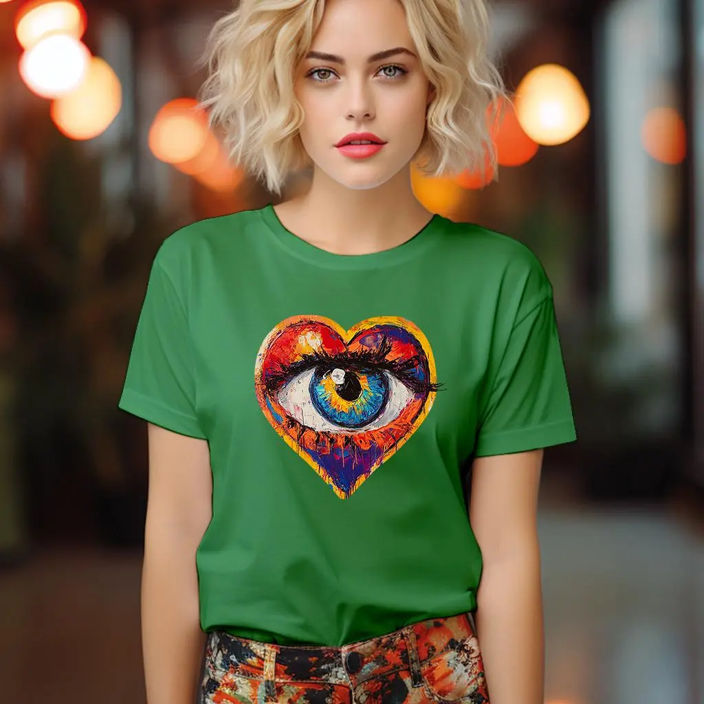 Camiseta Majica sa štampanim printom Cam 862, Ženska, Zelena