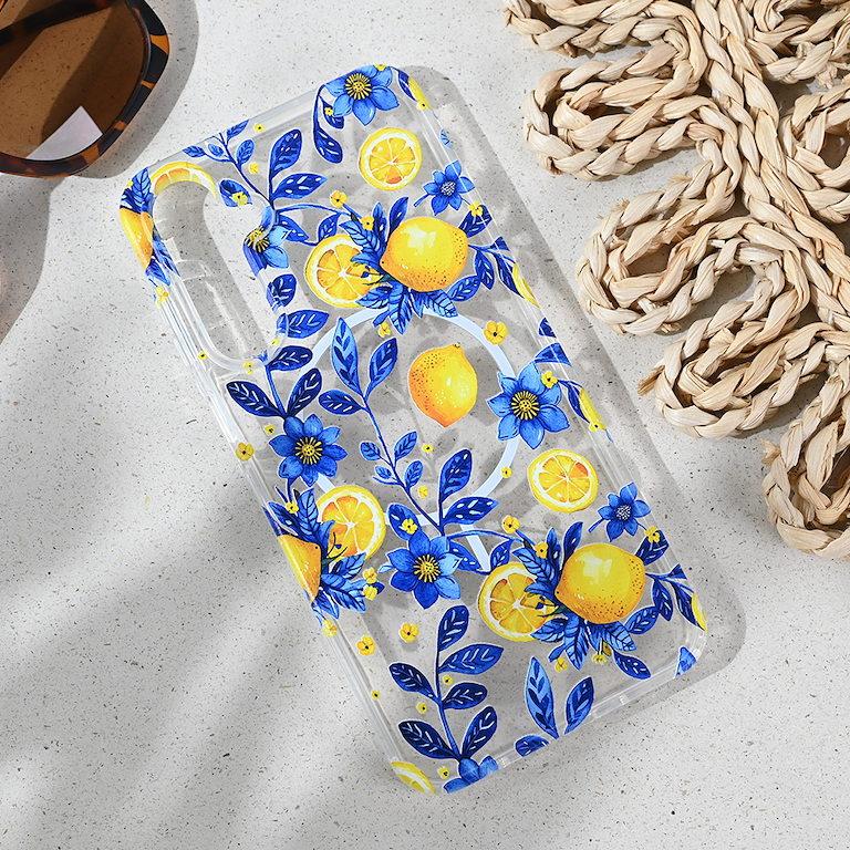Zastitna maska (futrola) print Magsafe - Samsung A165F Galaxy A16 Mediteran Lemon
