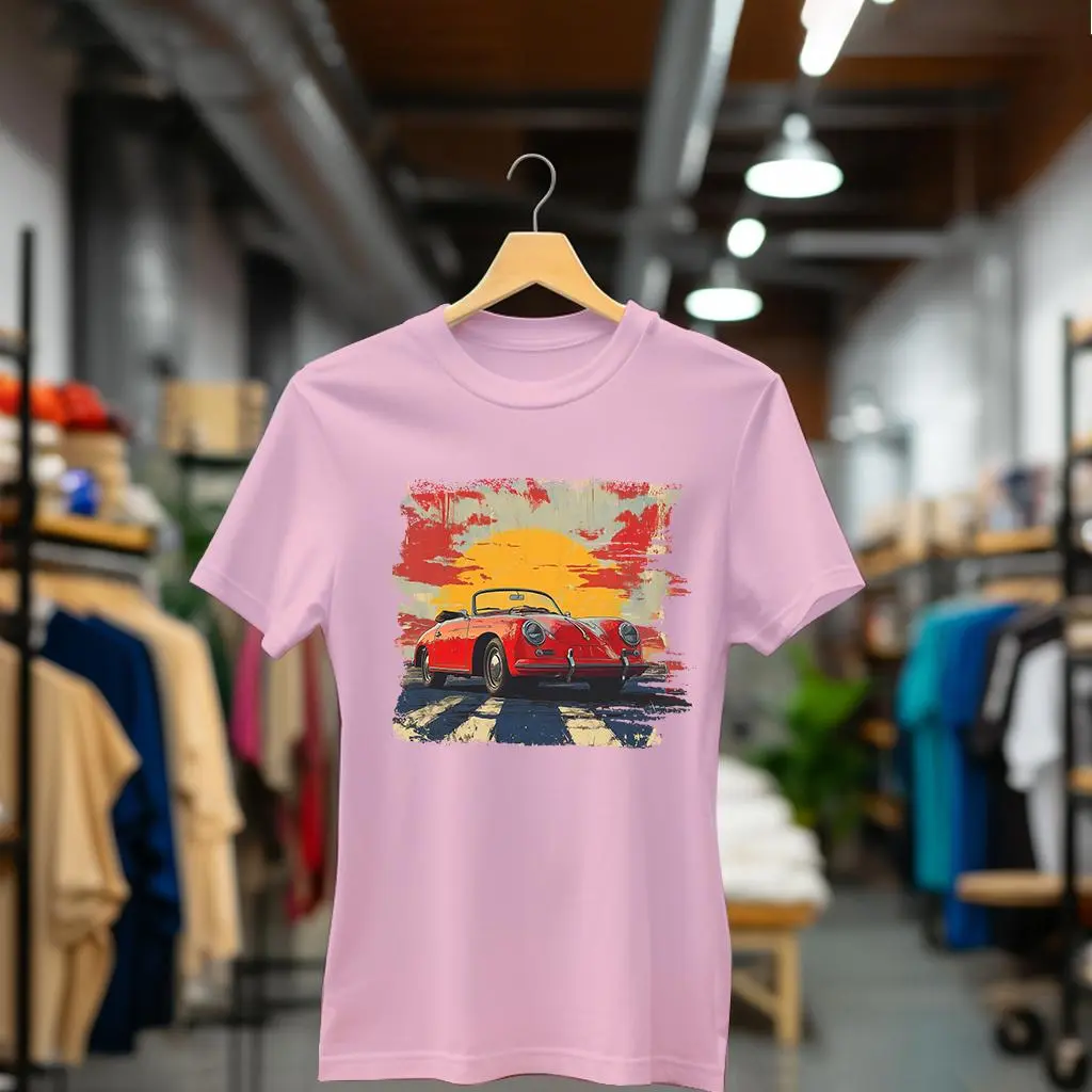 Camiseta Majica sa štampanim printom Cam 843, Ženska, Roze