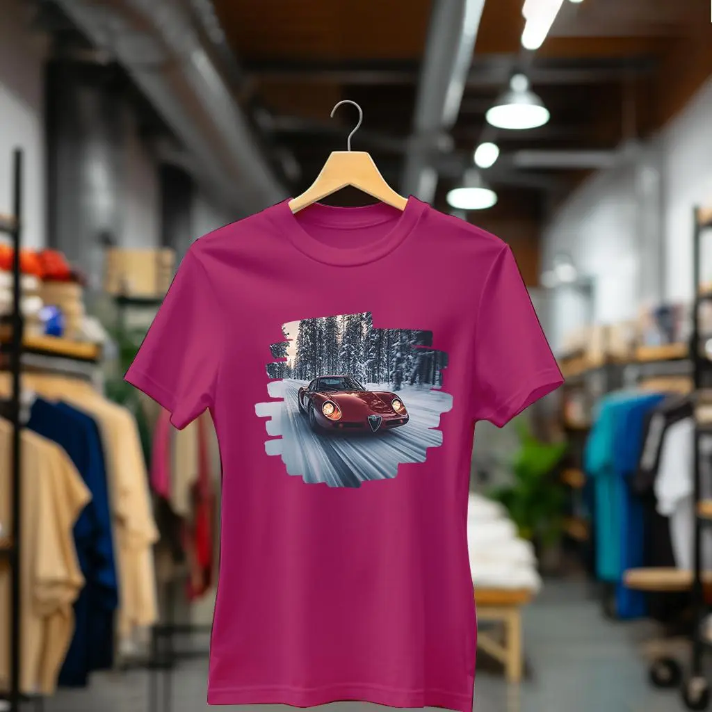 Camiseta Majica sa štampanim printom Cam 847, Ženska, Ružičasta