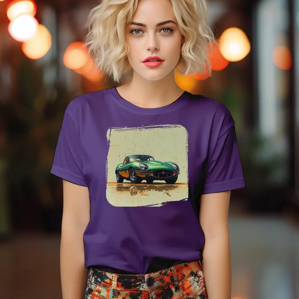 Camiseta Majica sa štampanim printom Cam 853, Ženska, Patlidžan