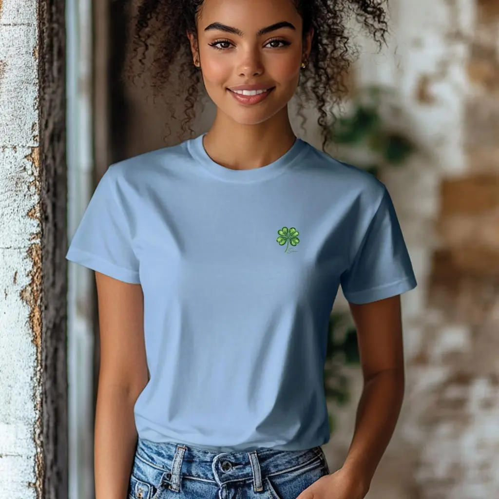 Camiseta Majica sa štampanim printom Cam 959, Ženska, Cijan