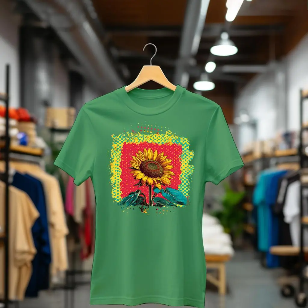Camiseta Majica sa štampanim printom Cam 949, Ženska, Zelena