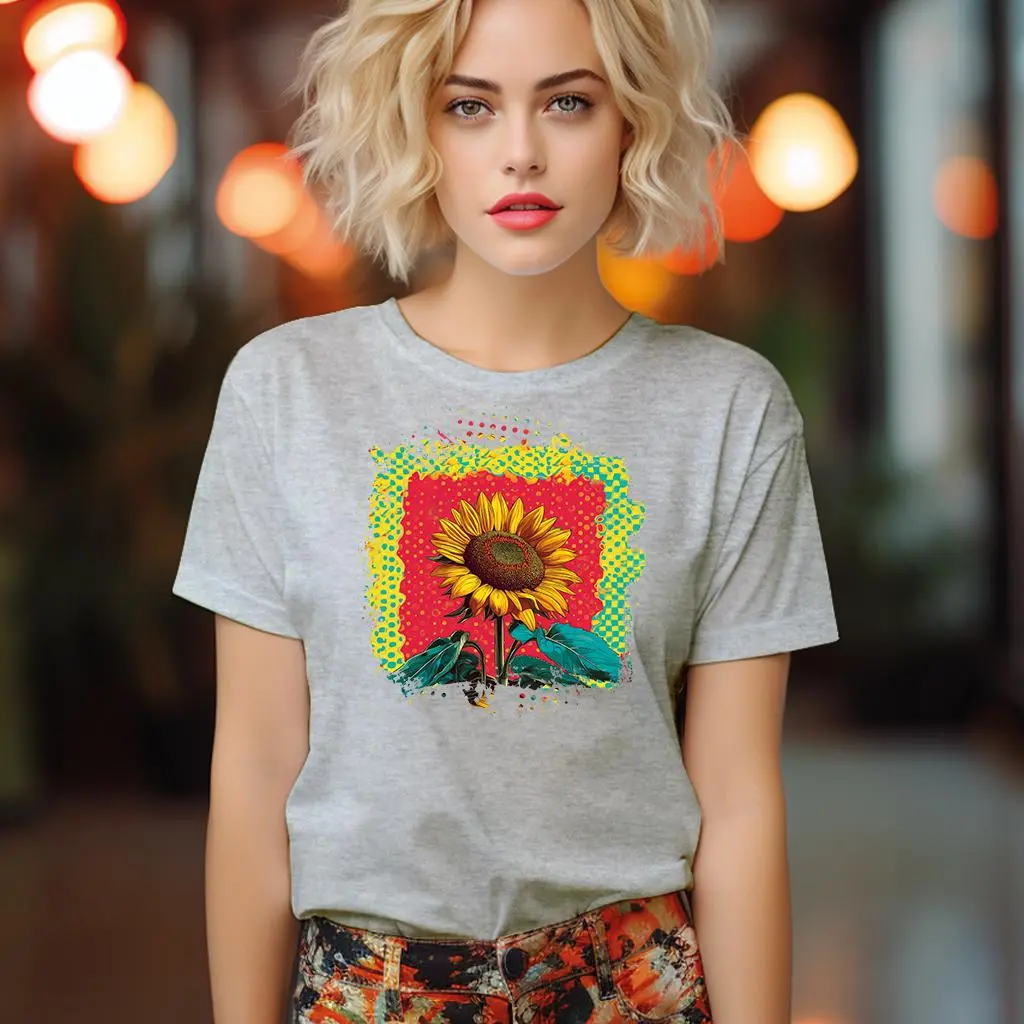 Camiseta Majica sa štampanim printom Cam 949, Ženska, Hrom